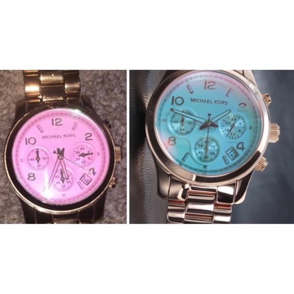 Michael Kors | Accessories | Pinkblue Michael Kors Watch Mk679 Rose ...